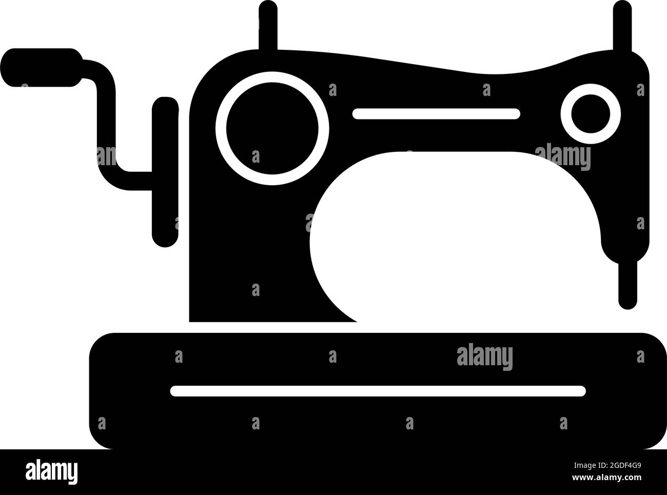 Sewing items machine Stock Vector Images - Alamy