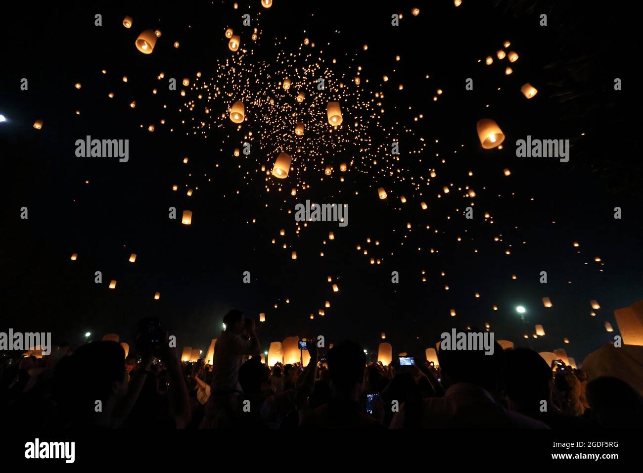 Floating lantern festival in Thailand Stock Photo - Alamy