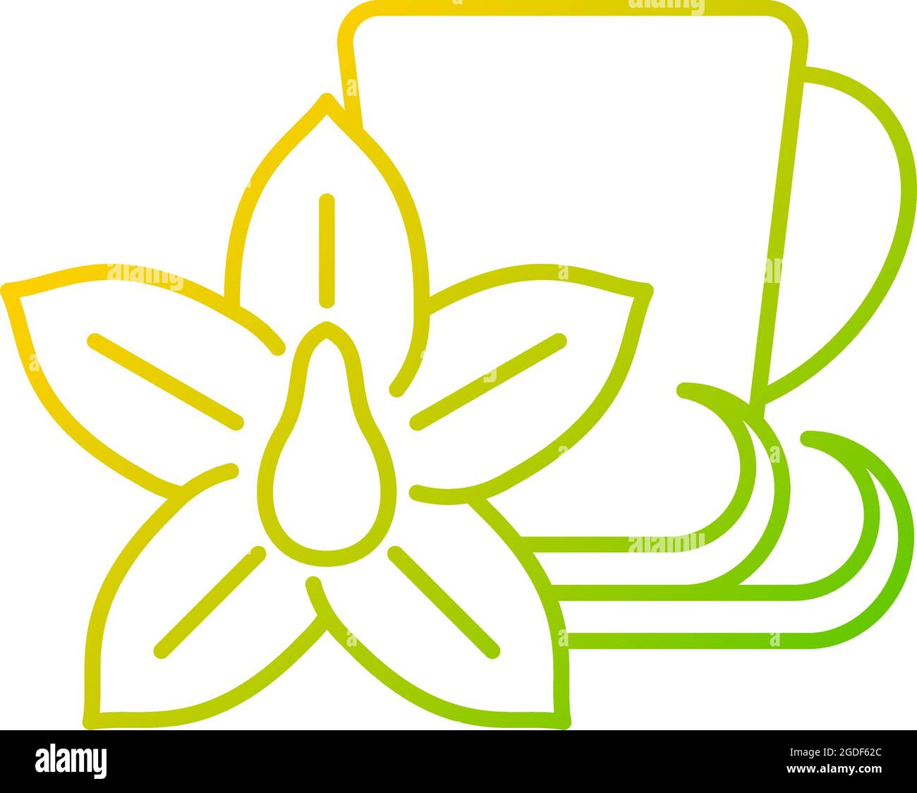 Vanilla chai tea gradient linear vector icon Stock Vector Image & Art ...