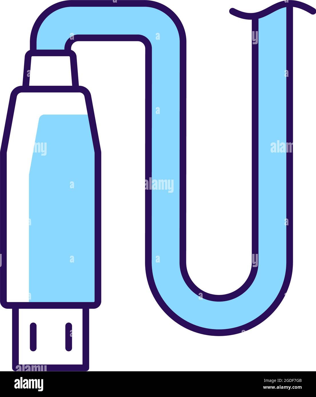 Micro USB output RGB color manual label icon Stock Vector Image & Art ...