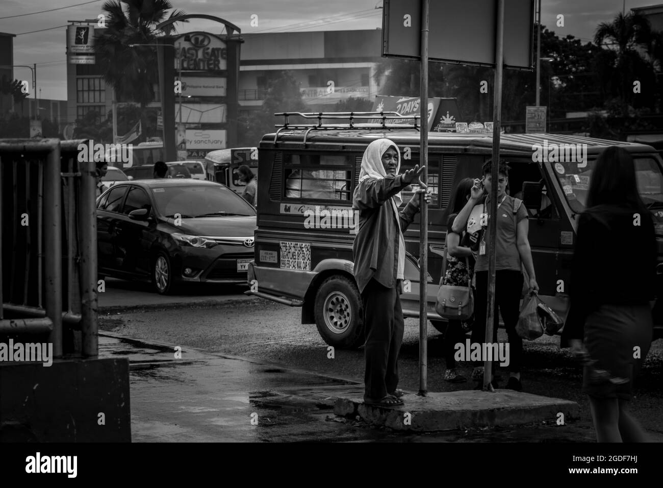 SAN FERNANDO, PHILIPPINES - Oct 12, 2016: The daily commuting scenes in ...