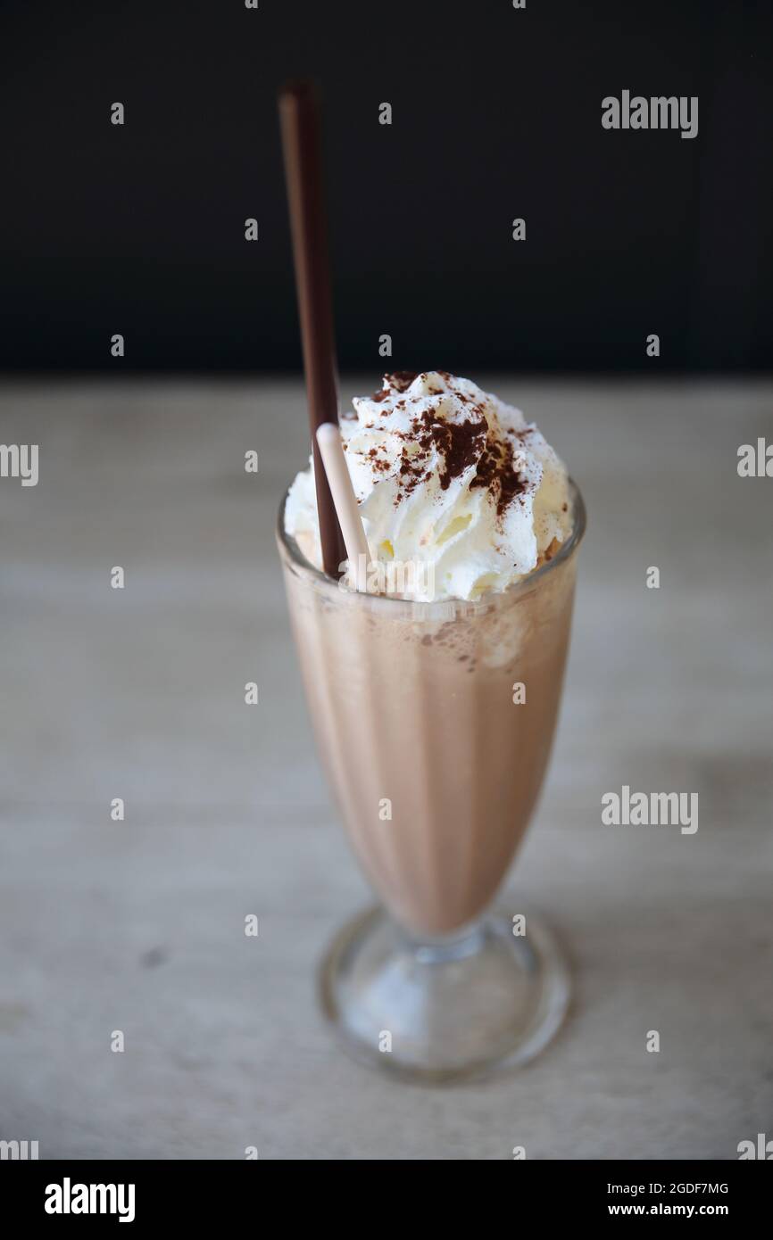 Cold chocolate milk hi-res stock photography and images - Alamy