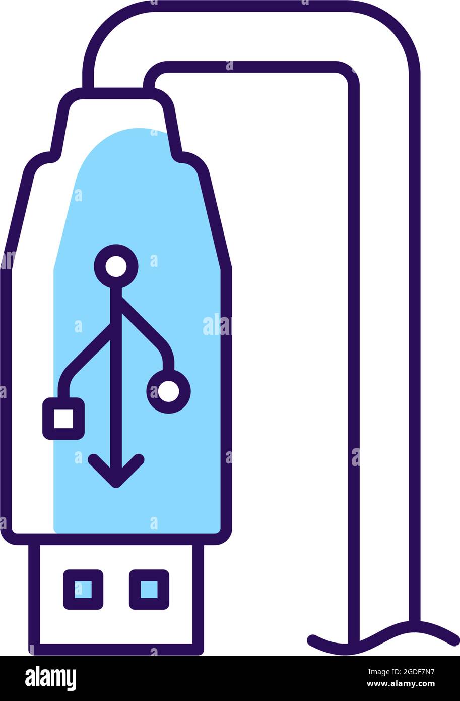 USB output RGB color manual label icon Stock Vector Image & Art - Alamy