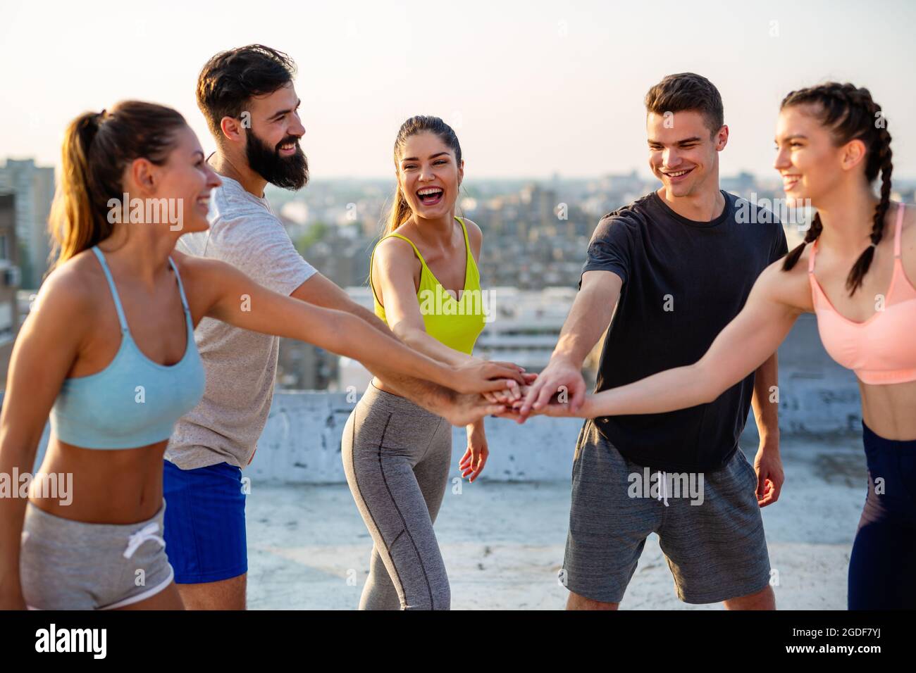 Fitness sport training people success and lifestyle concept Stock Photo ...