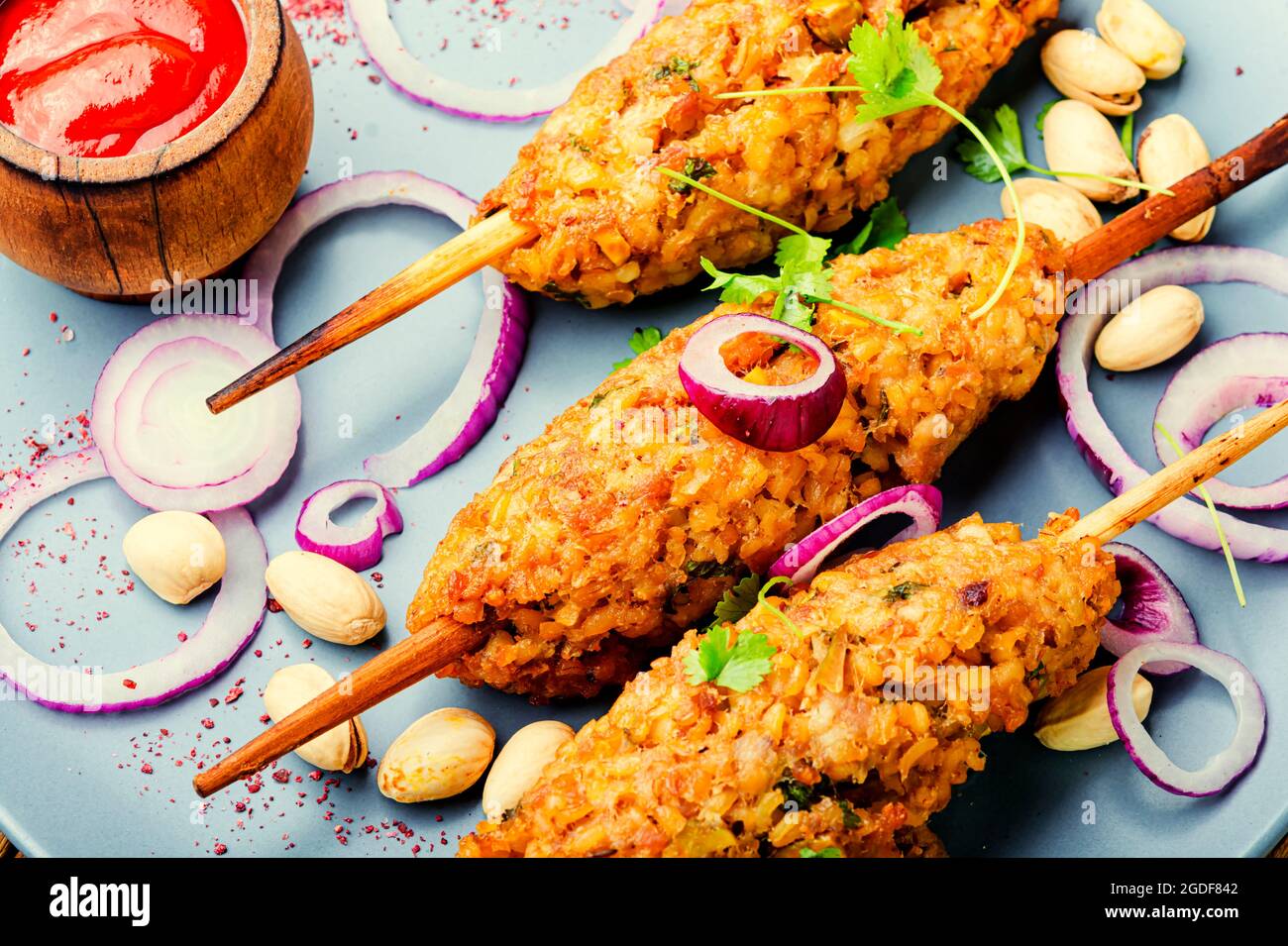 Traditional georgian kebab hi-res stock photography and images - Alamy