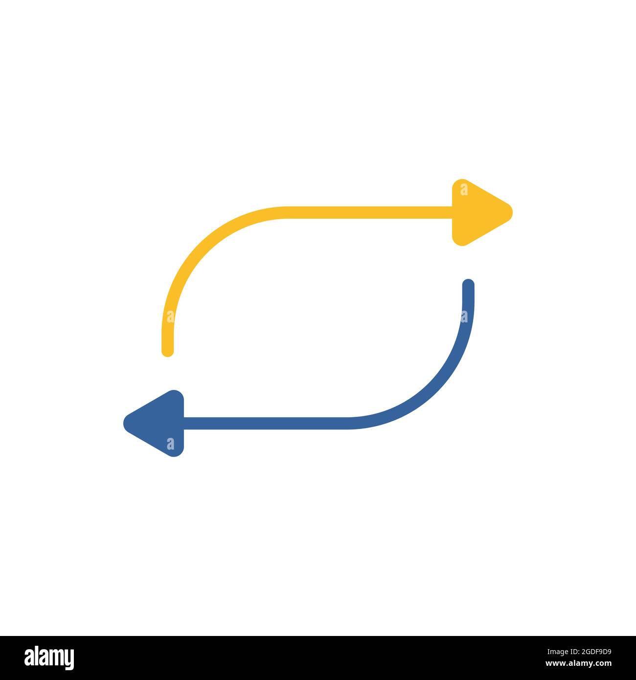 Repeat button vector flat icon. Music sign. Graph symbol for music and ...