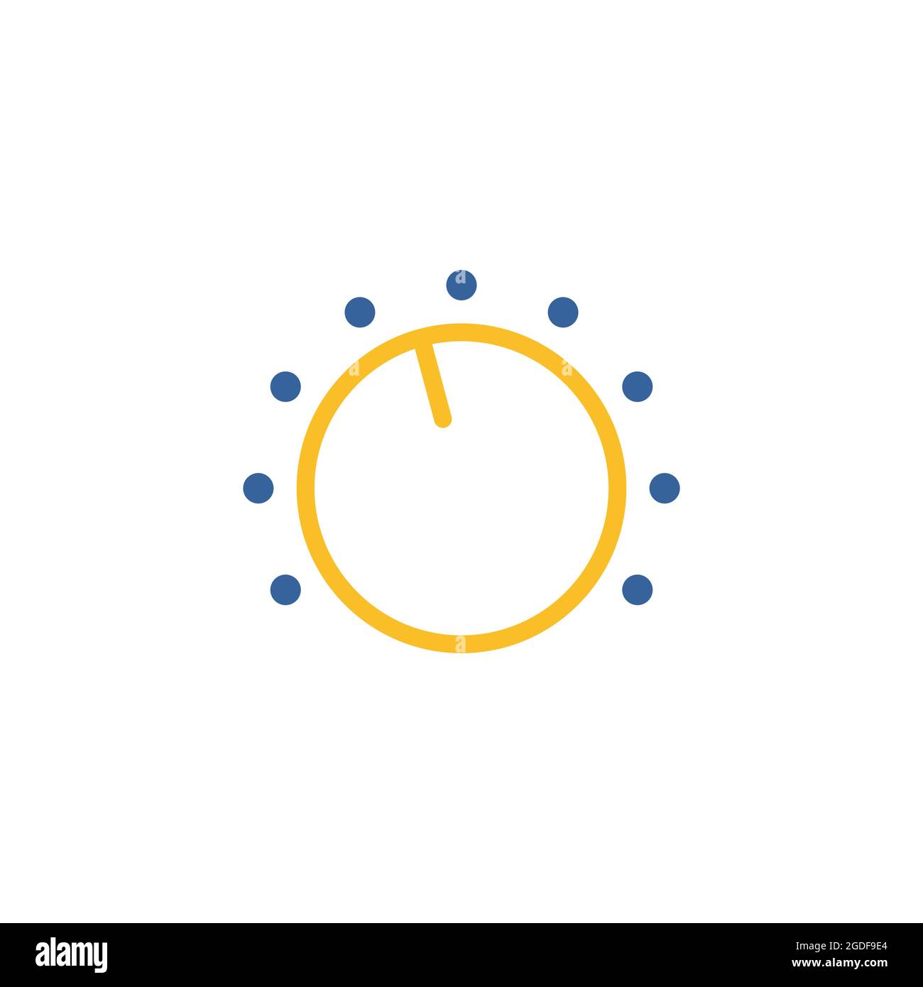 Volume knob vector flat icon. Music sign. Graph symbol for music and ...