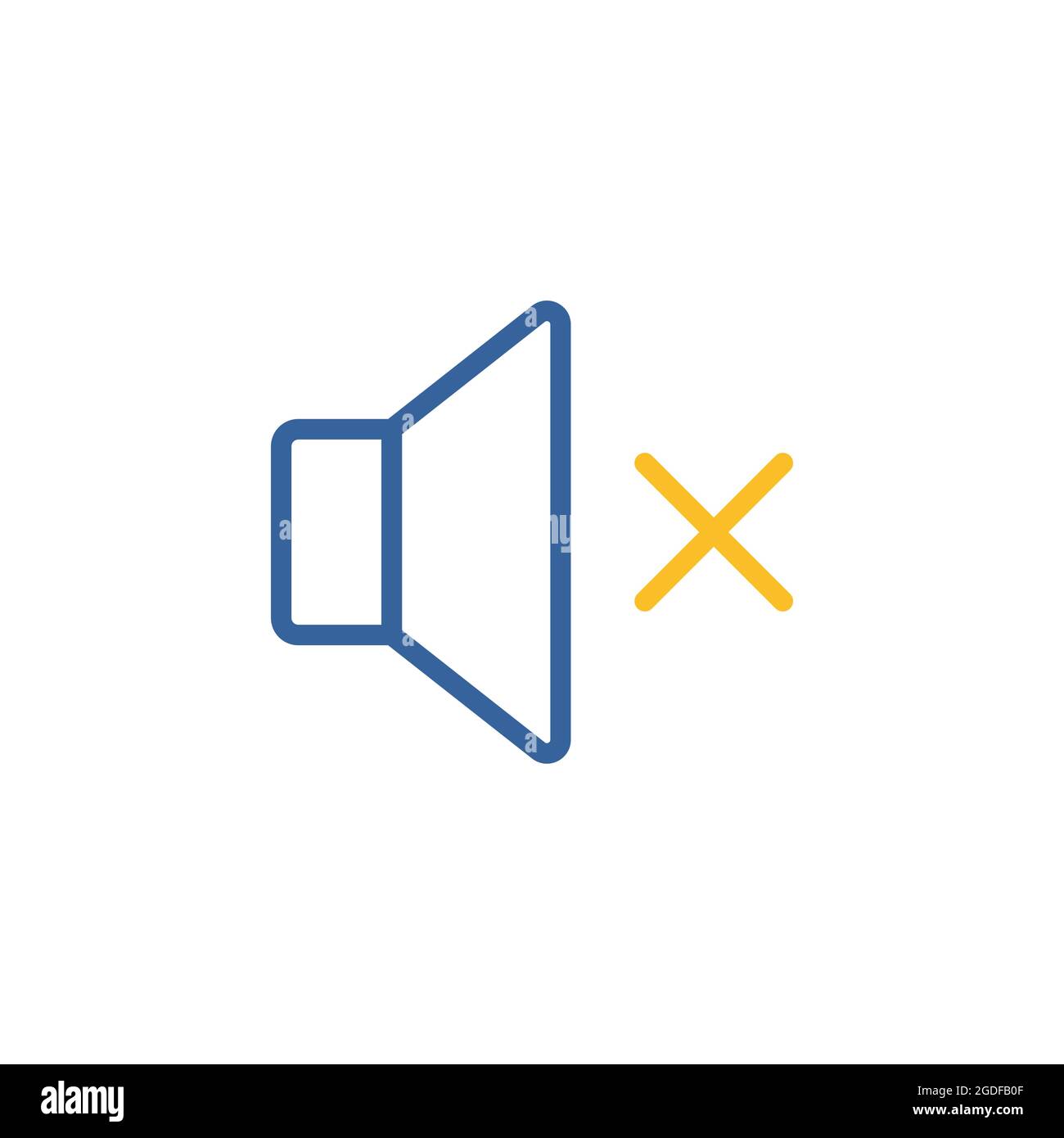 Sound on off vector icon. Volume. Mute button. Graph symbol for music ...