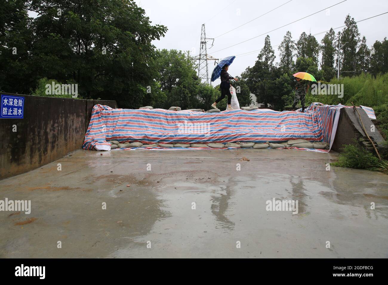 China's Hubei Province, 13 August 2021: A heavy storm hits parts of ...