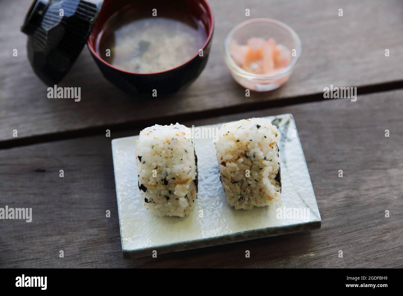 onigiri rice ball Stock Photo - Alamy