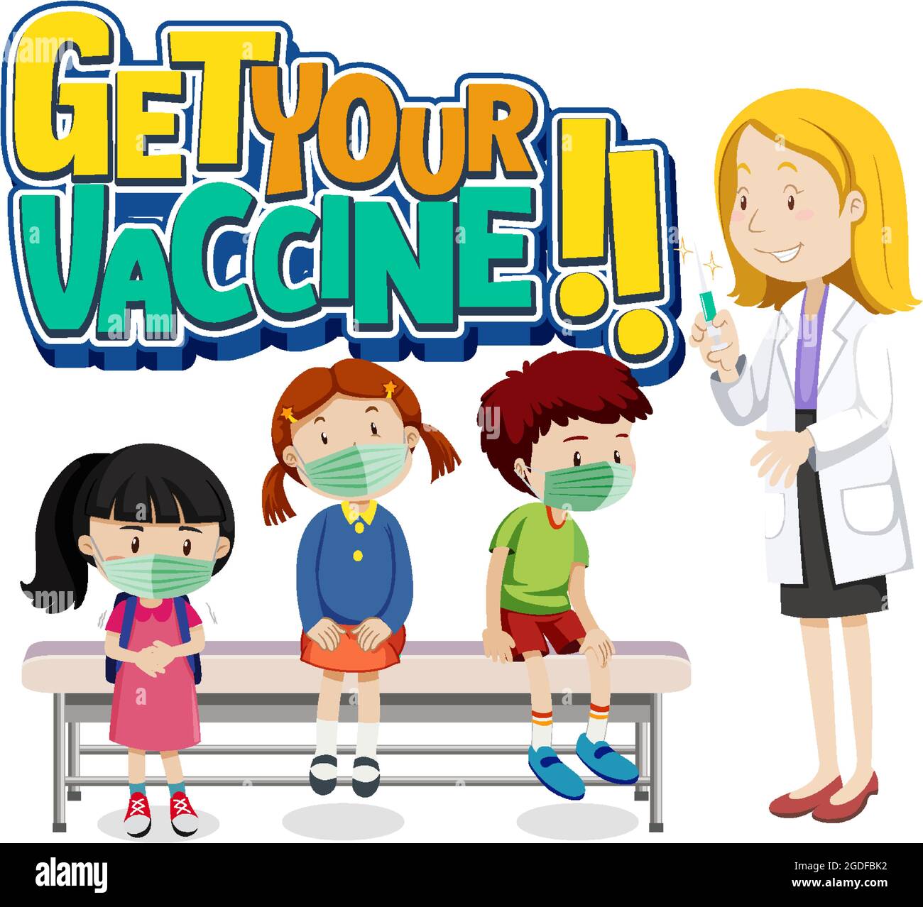 Children Queuing Clipart