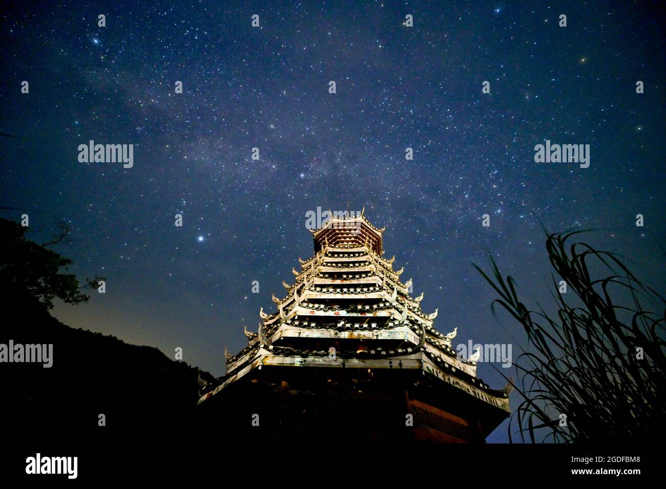 Congjiang, China. 13th Aug, 2021. CONGJIANG, CHINA - AUGUST 12, 2021 ...