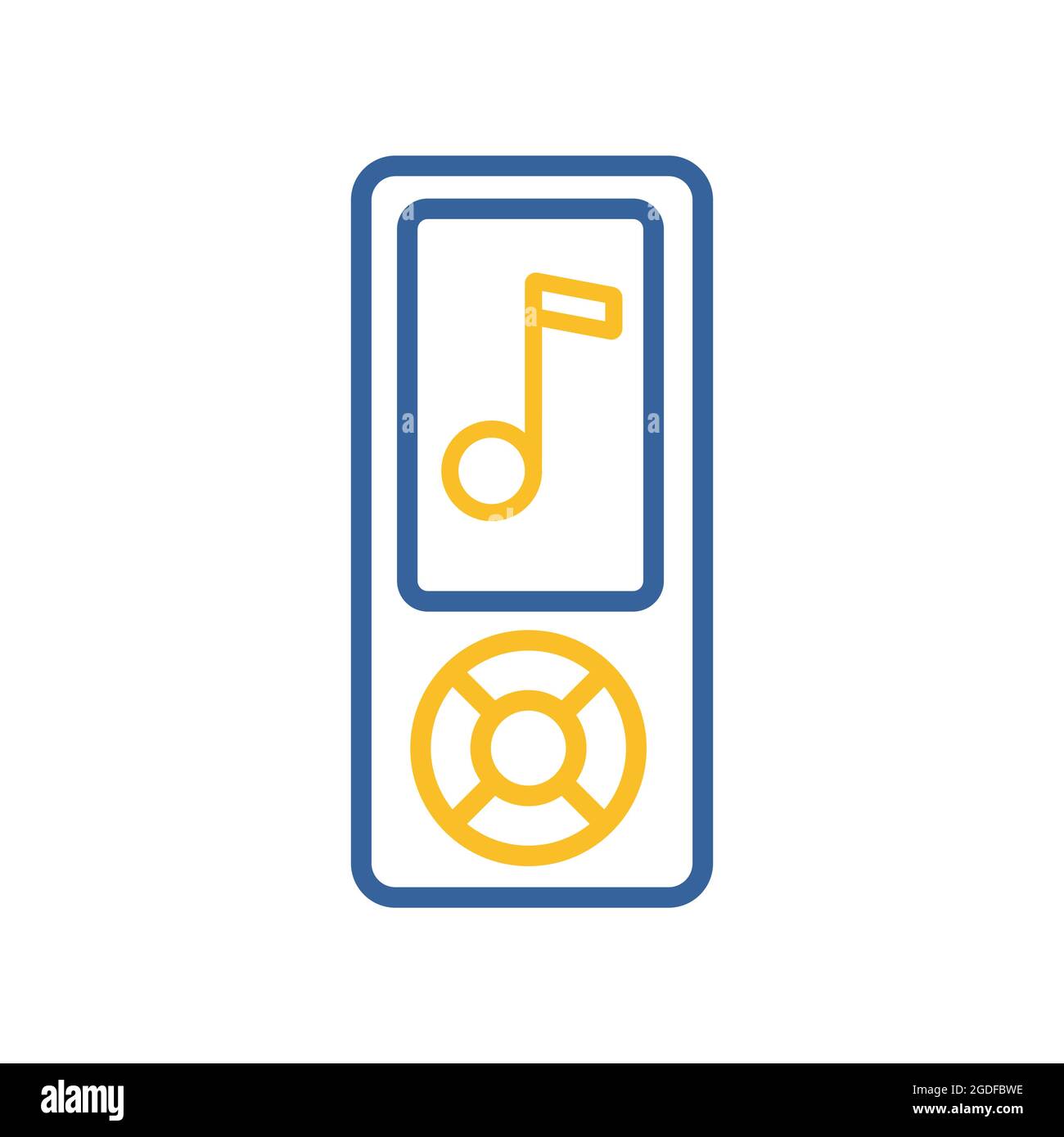 Mp3 player vector icon. Music sign. Graph symbol for music and sound ...