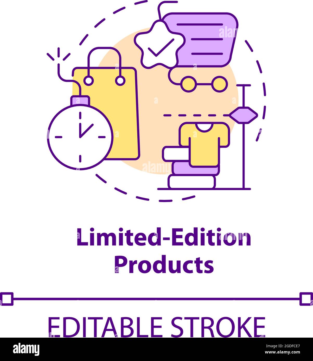 Limited-edition products concept icon Stock Vector Image & Art - Alamy