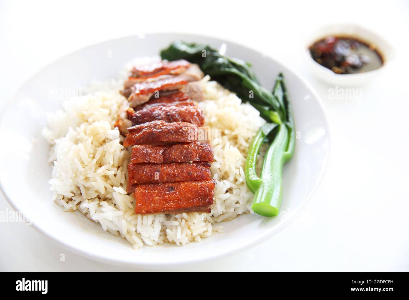 roast duck over rice Stock Photo - Alamy