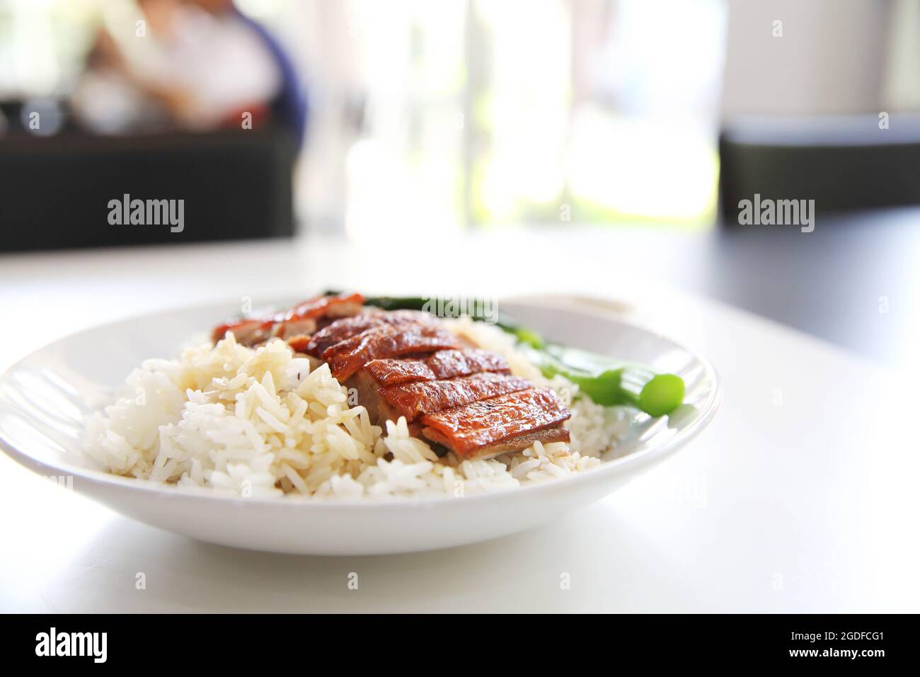 roast duck over rice Stock Photo - Alamy