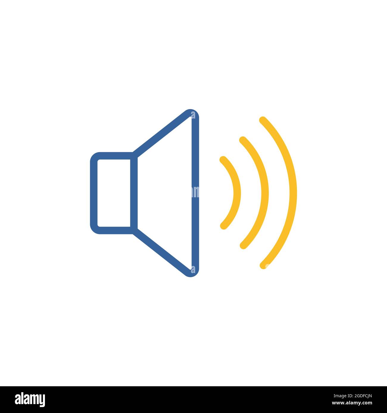 Max volume high vector flat icon. Graph symbol for music and sound web ...