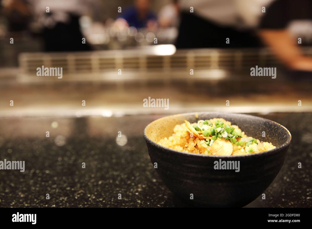 fried rice teppanyaki Japanese Cooking Stock Photo - Alamy