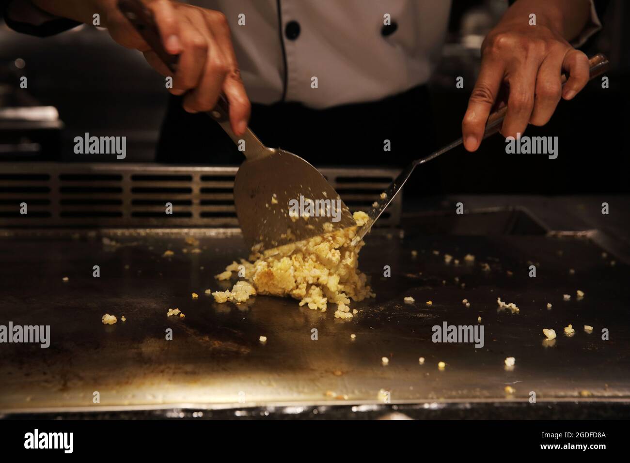 fried rice teppanyaki Japanese Cooking Stock Photo - Alamy