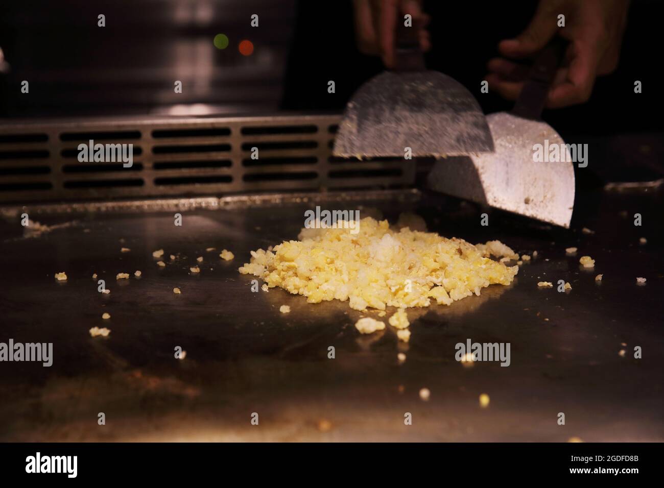 fried rice teppanyaki Japanese Cooking Stock Photo - Alamy