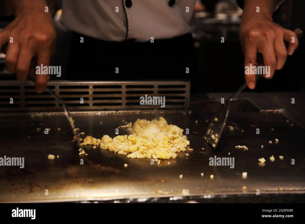 fried rice teppanyaki Japanese Cooking Stock Photo - Alamy