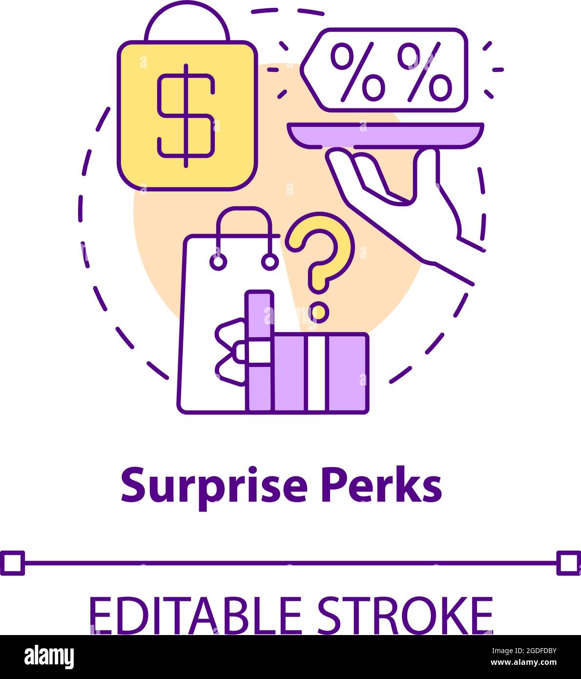 Surprise perks concept icon Stock Vector Image & Art - Alamy