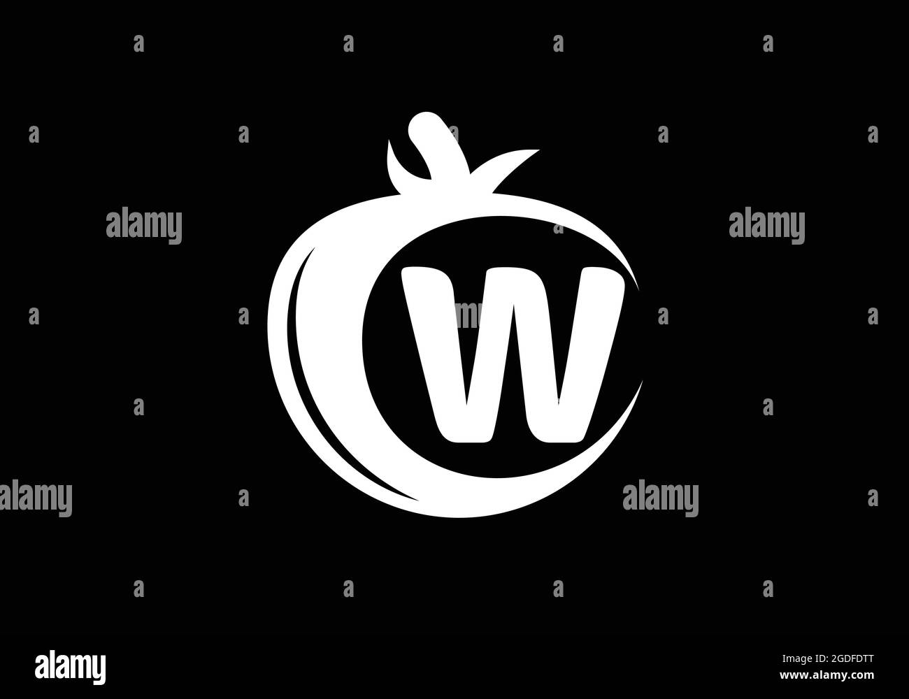 W food logo hi-res stock photography and images - Alamy