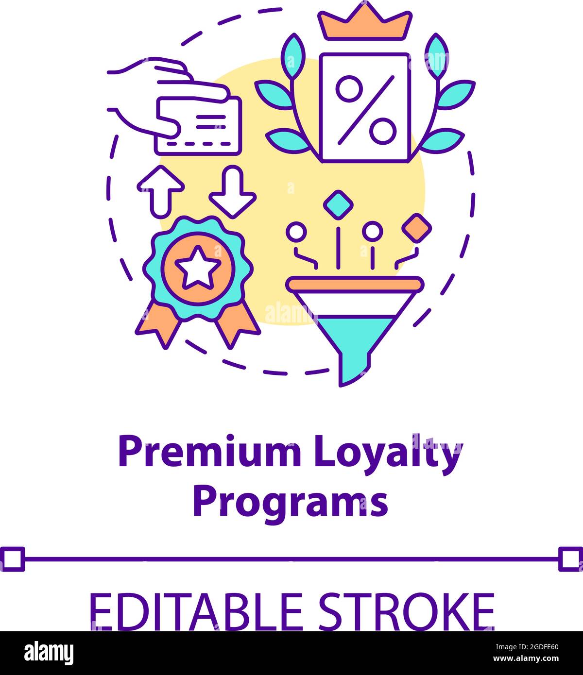 Premium loyalty programs concept icon Stock Vector Image & Art - Alamy