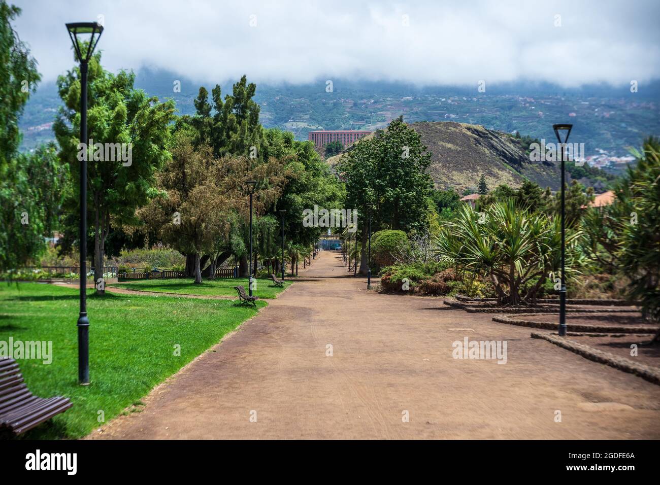Public city park "Taoro Garden" in Puerto de la Cruz, Tenerife, Canary ...