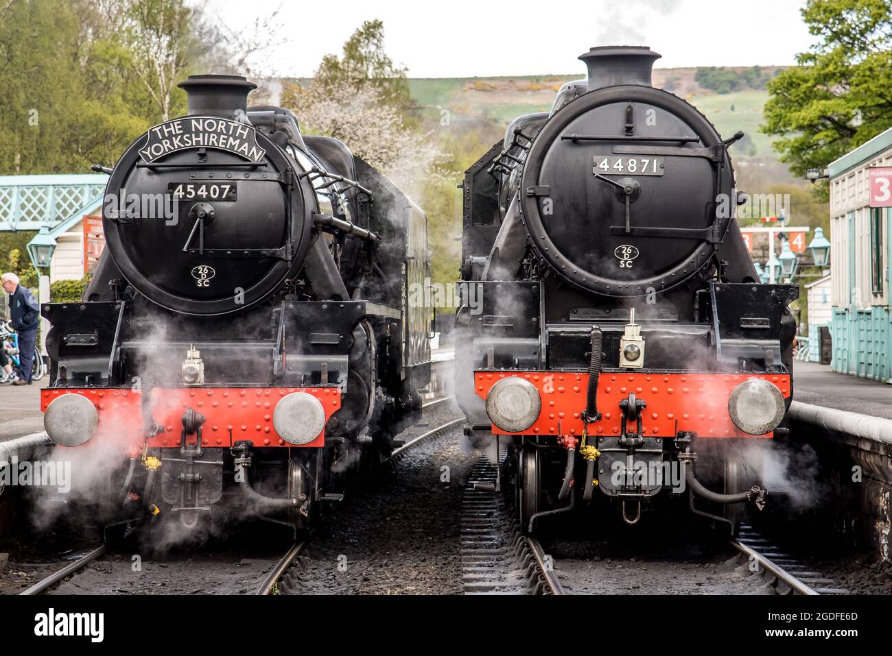 Steam Engines, North Yorkshire Moors Railway Stock Photo - Alamy