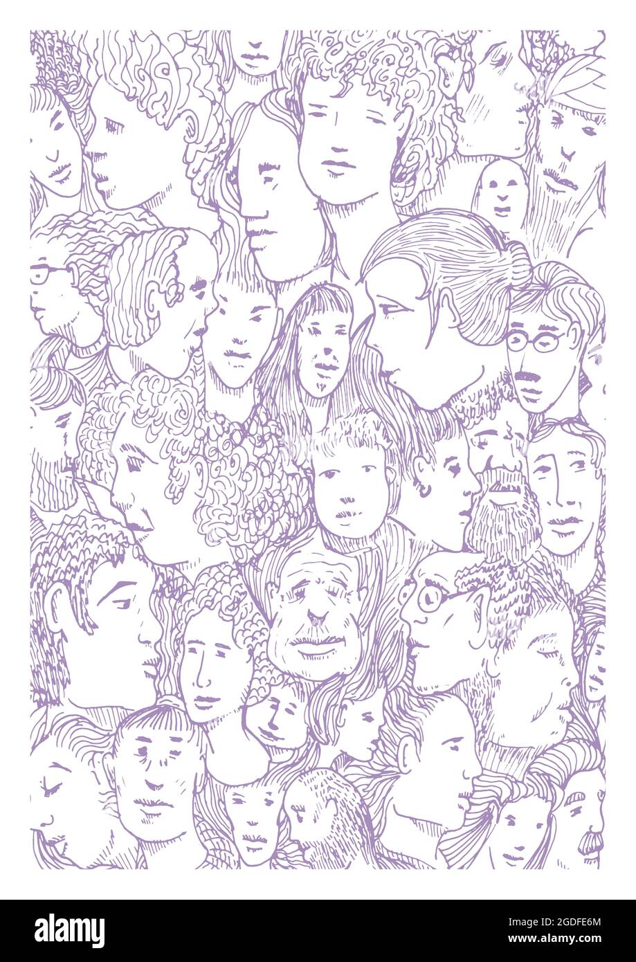 faces of different types of people Stock Vector Image & Art - Alamy