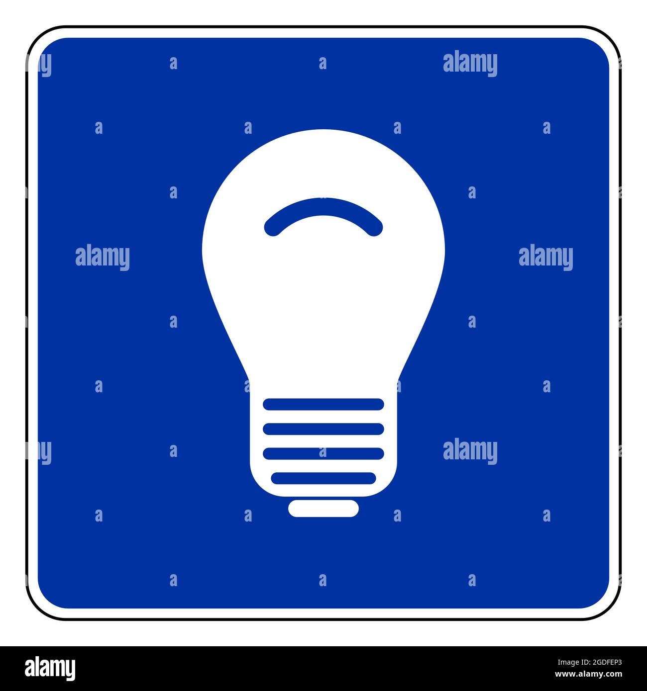 Light bulb and road sign Stock Photo - Alamy