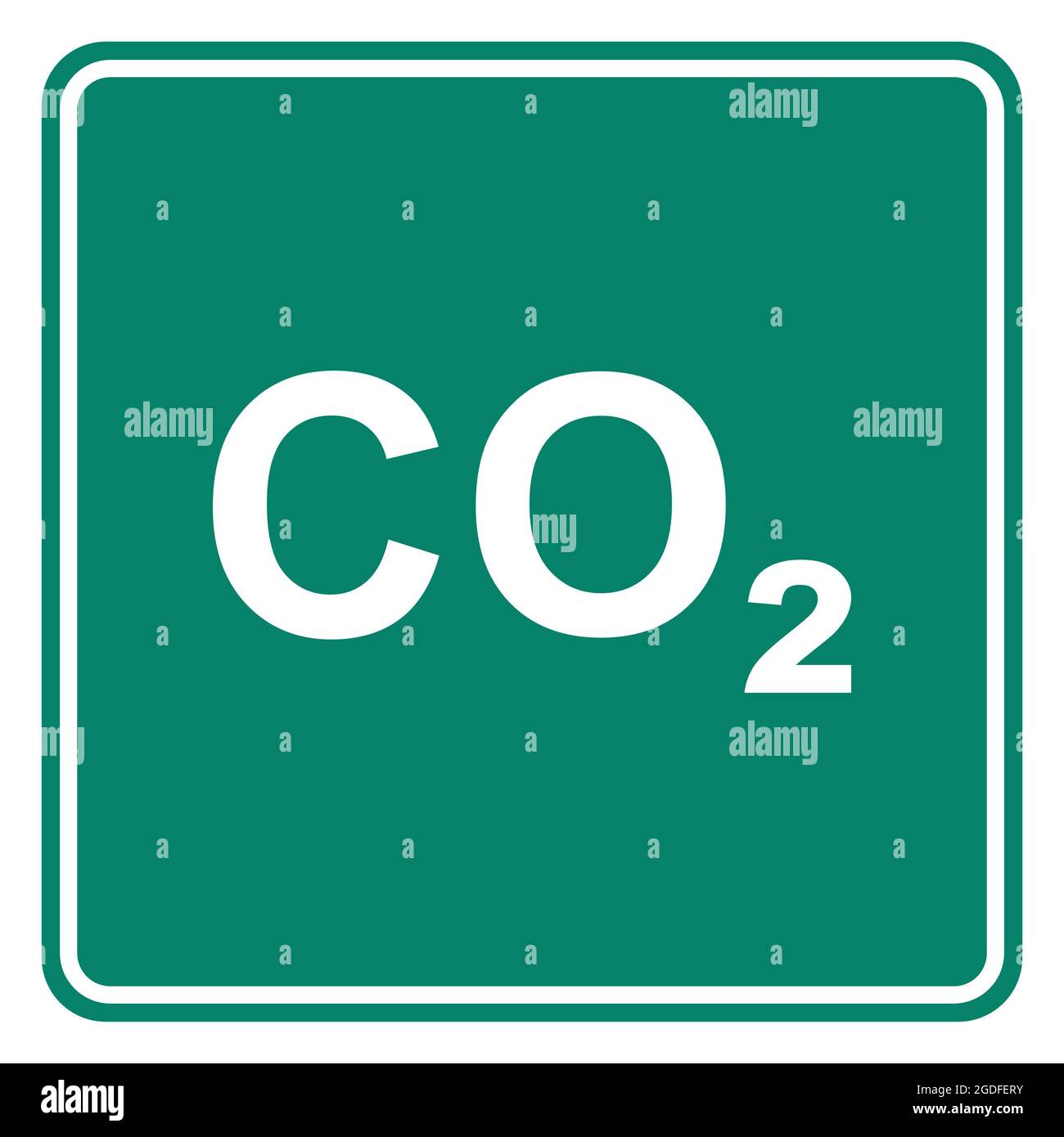 Carbon dioxide and road sign Stock Photo - Alamy