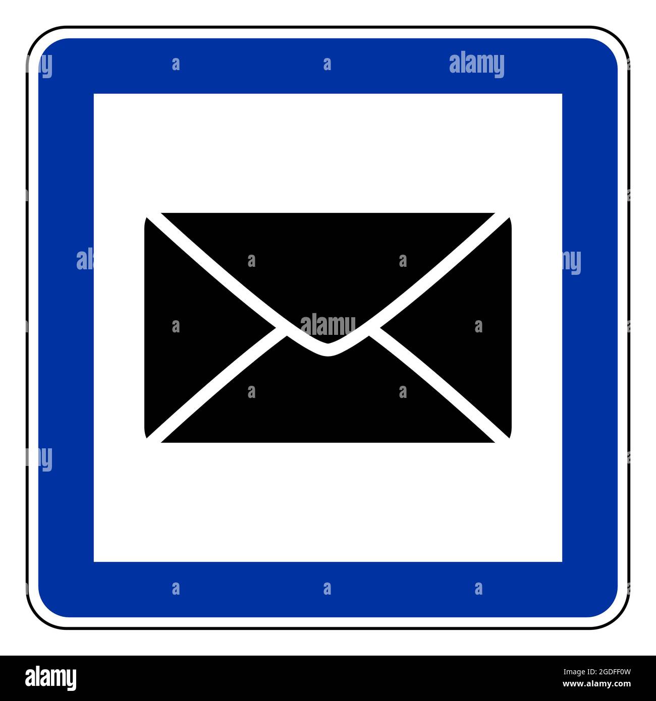 Envelope and road sign Stock Photo - Alamy