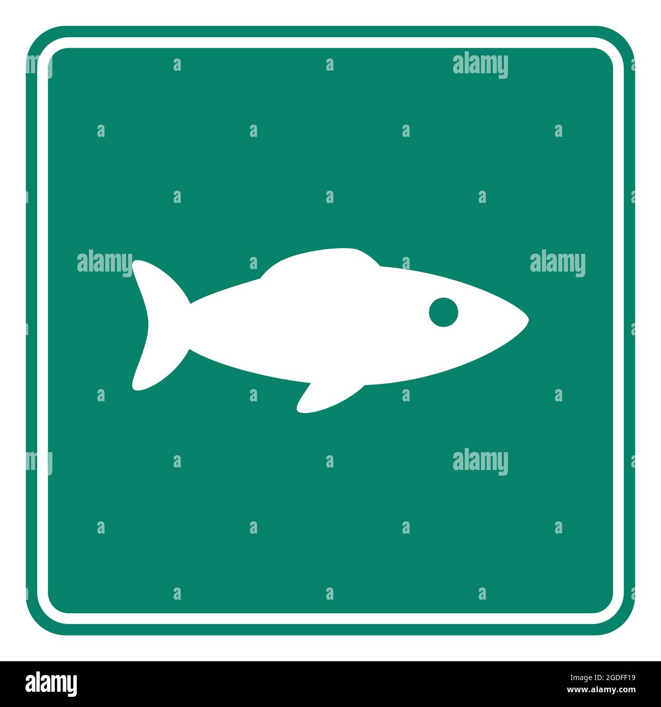Fish and road sign Stock Photo - Alamy