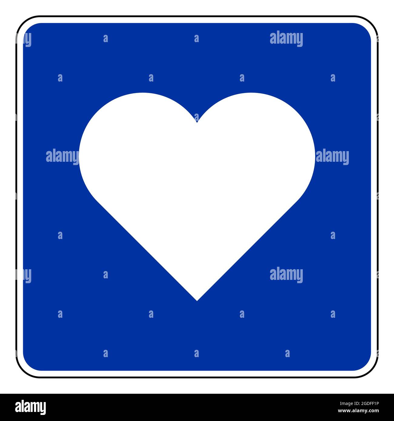 Heart and road sign Stock Photo - Alamy