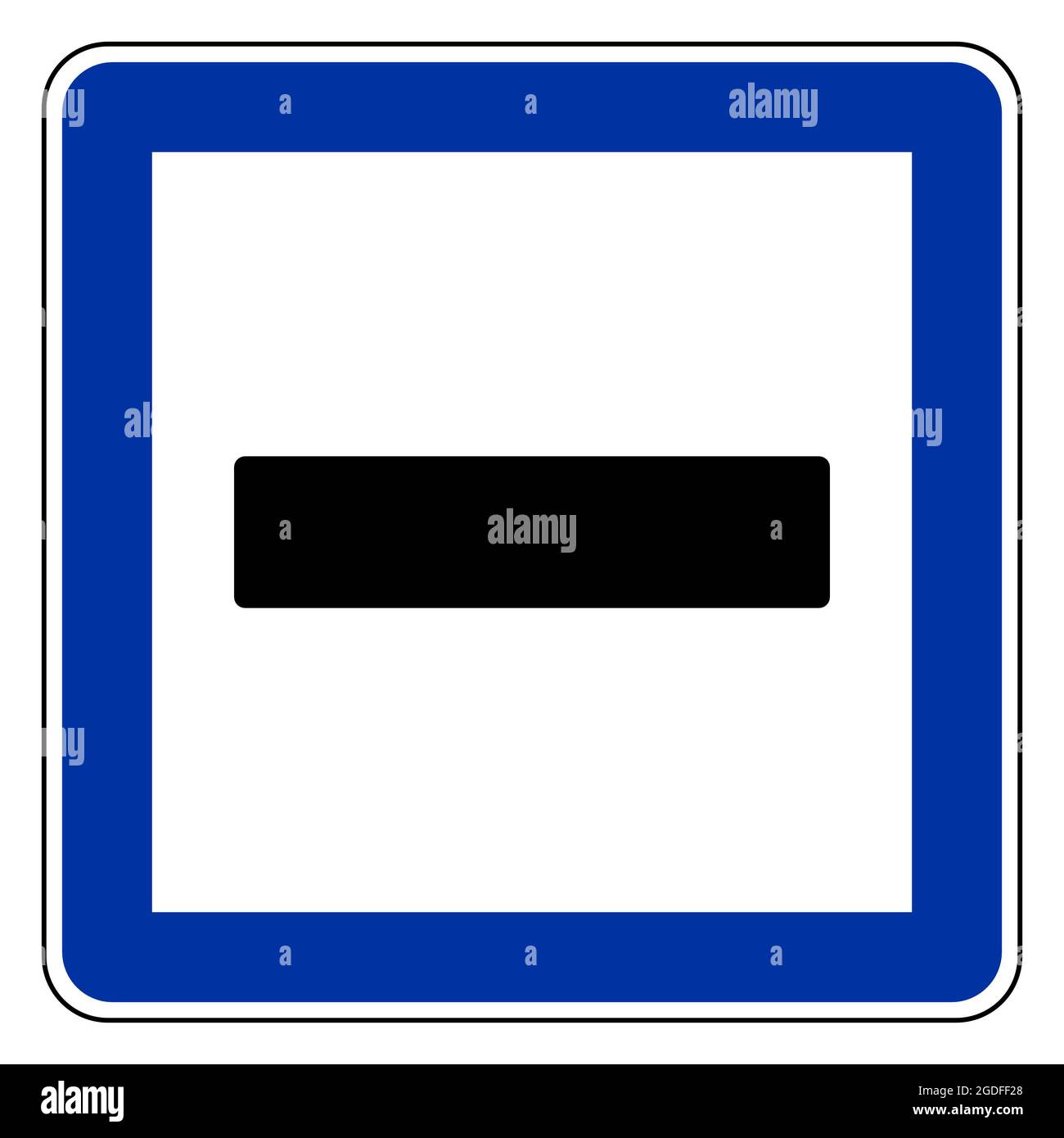 Minus and road sign Stock Photo - Alamy