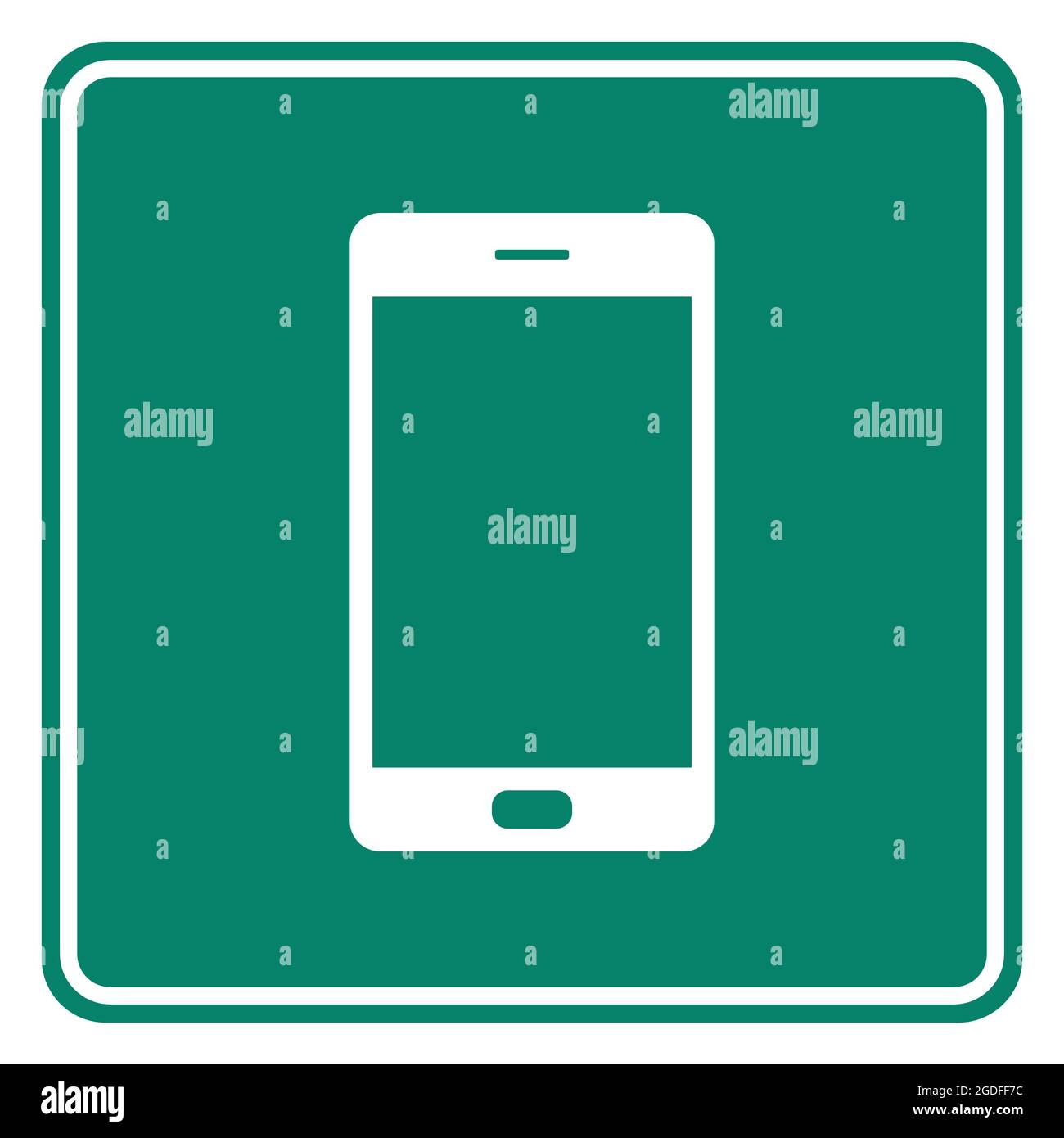 Smartphone and road sign Stock Photo - Alamy