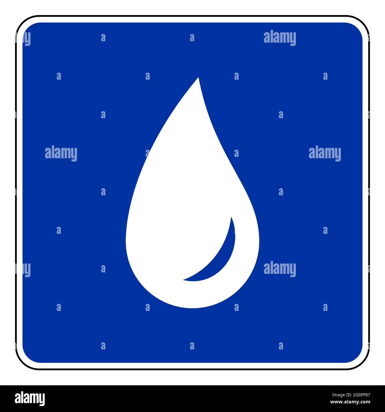 Water drop and road sign Stock Photo - Alamy