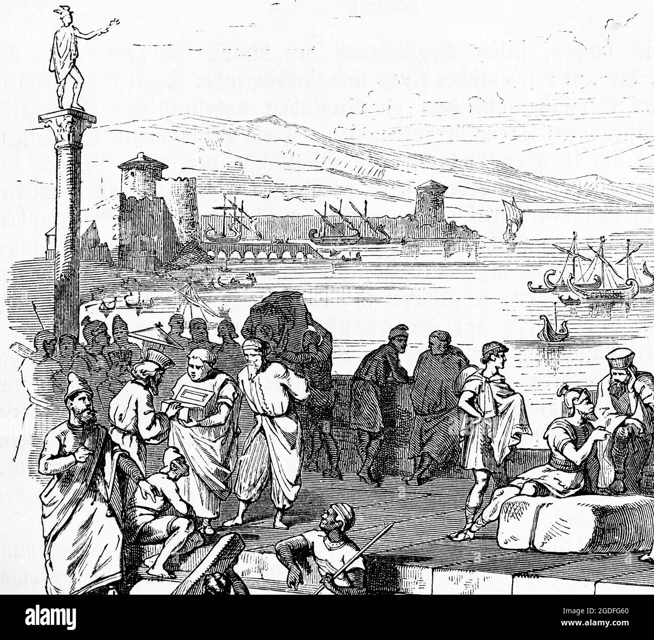 Greek people illustration Black and White Stock Photos & Images - Alamy