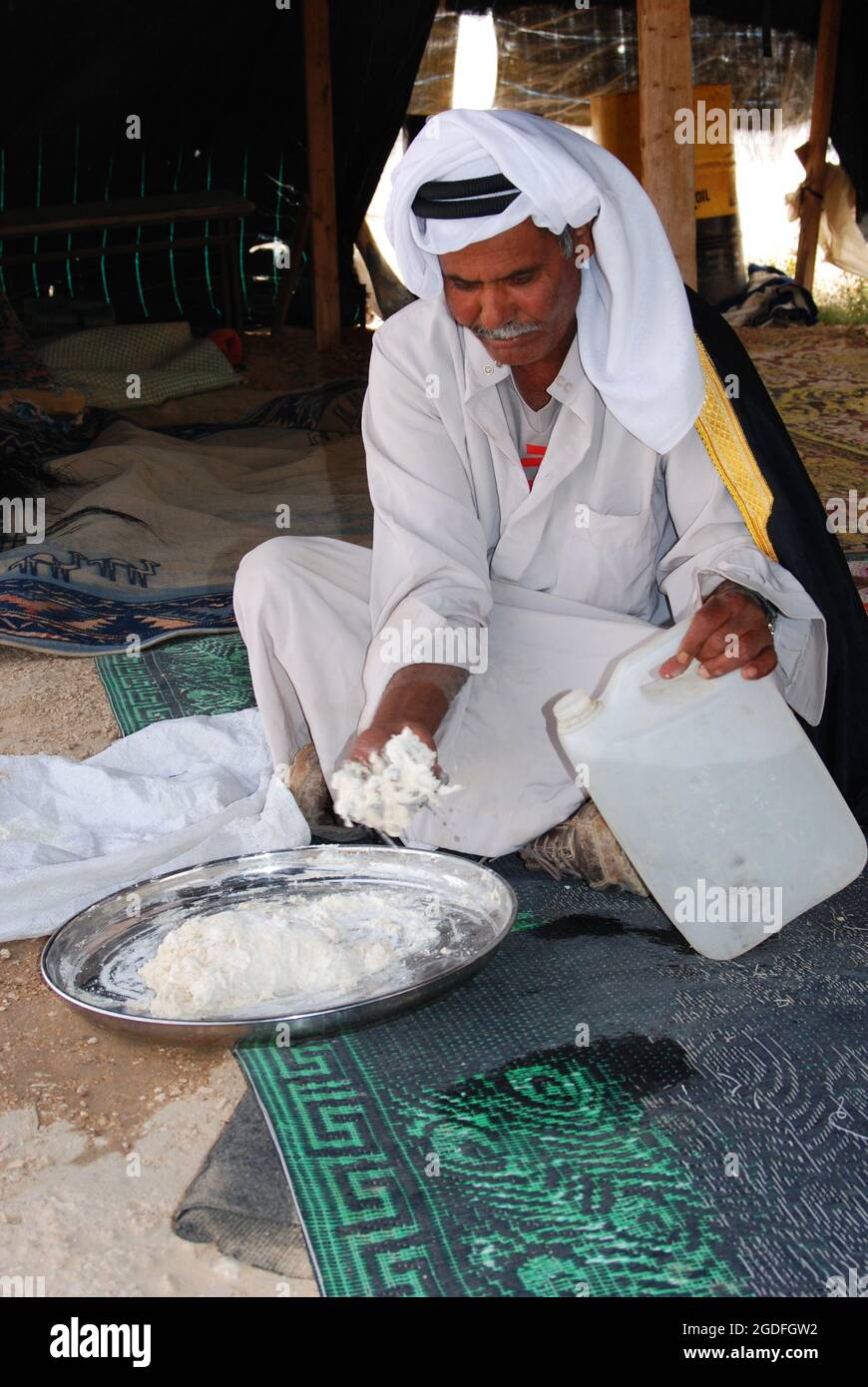 MITZPE RAMON, ISRAEL - Apr 08, 2008: Bedouin in the Negev desert in ...