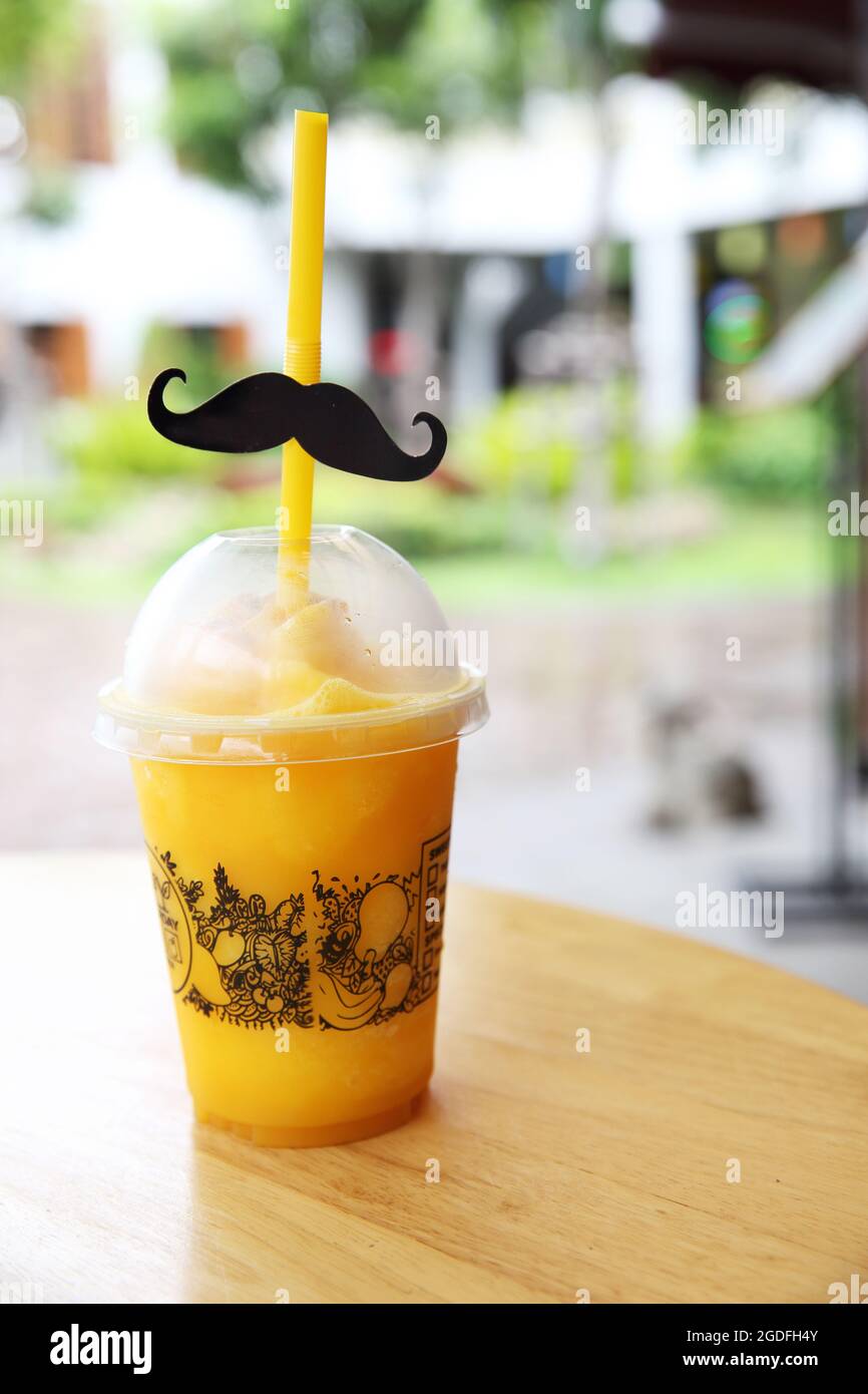mango frappe juice Stock Photo - Alamy