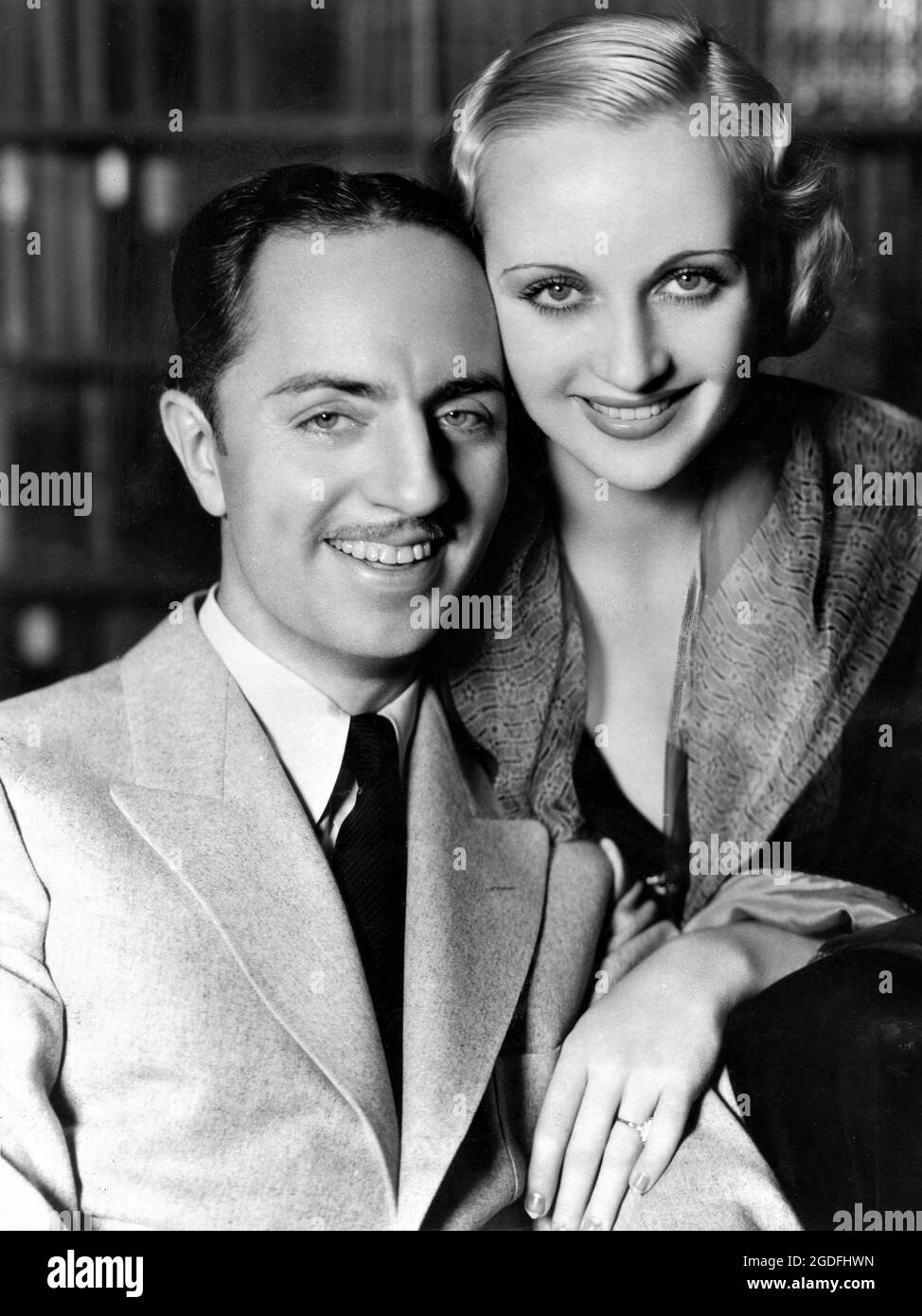 Newly Weds CAROLE LOMBARD and WILLIAM POWELL candid portrait taken on ...