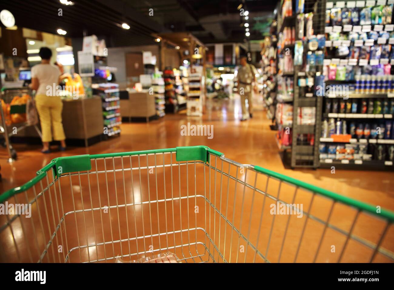 blurred image of market background Stock Photo - Alamy