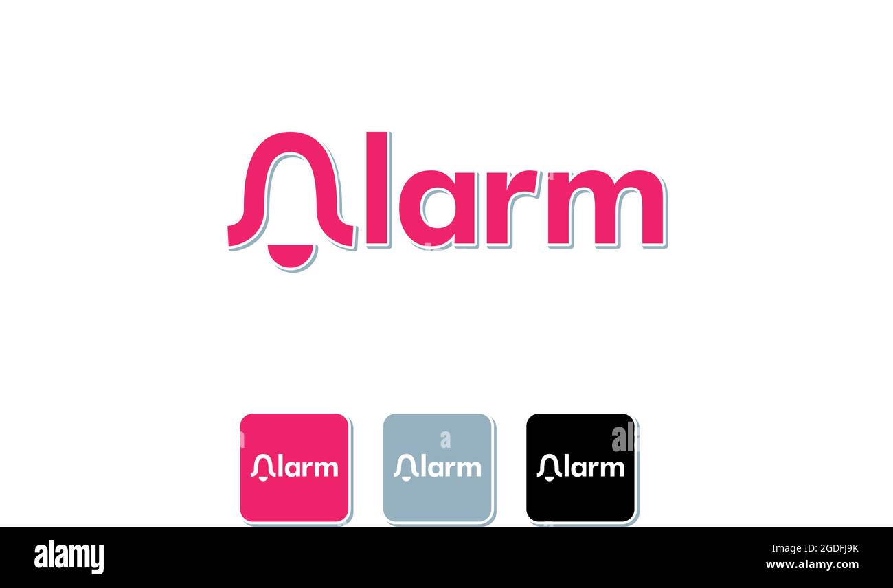 Alarm logo Stock Vector Images - Alamy