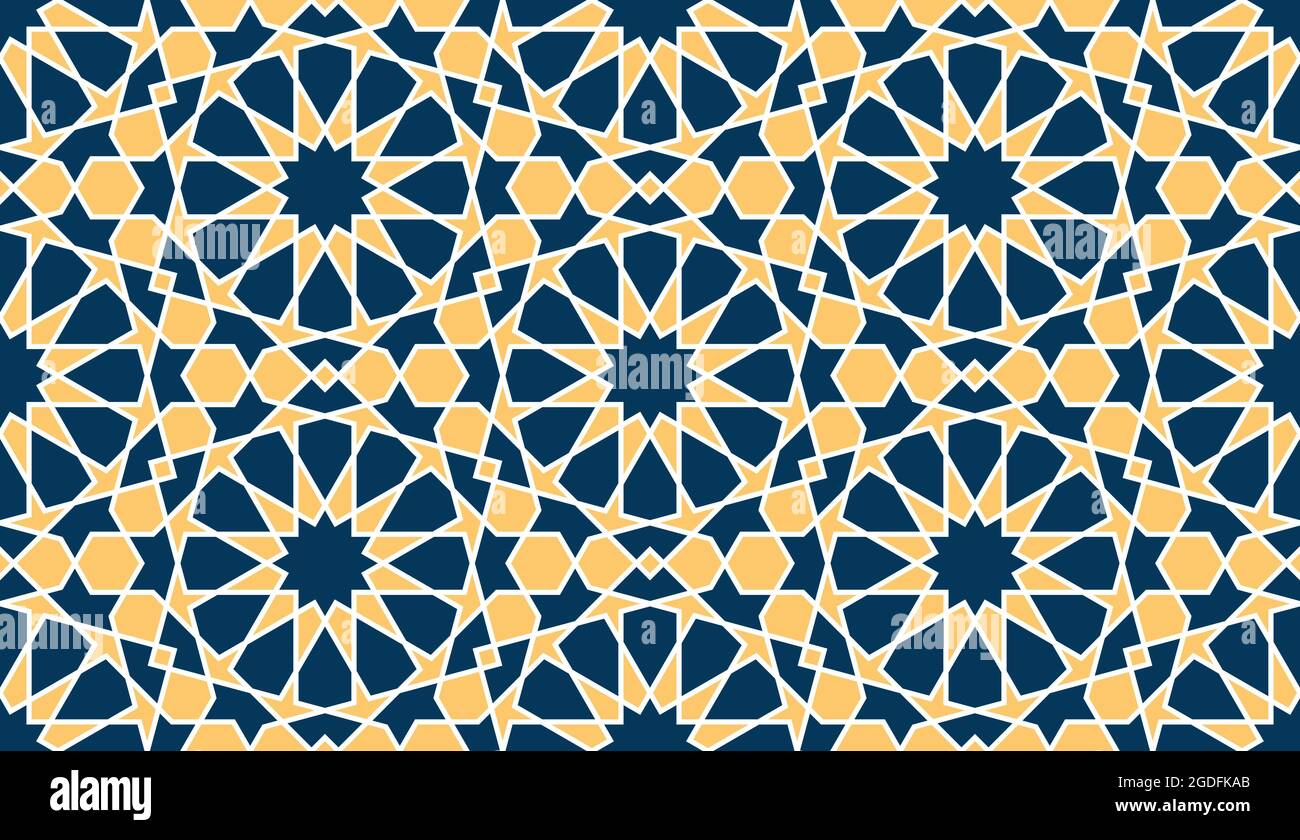Persian geometric Islamic pattern of Ramadan cards Stock Vector Image ...