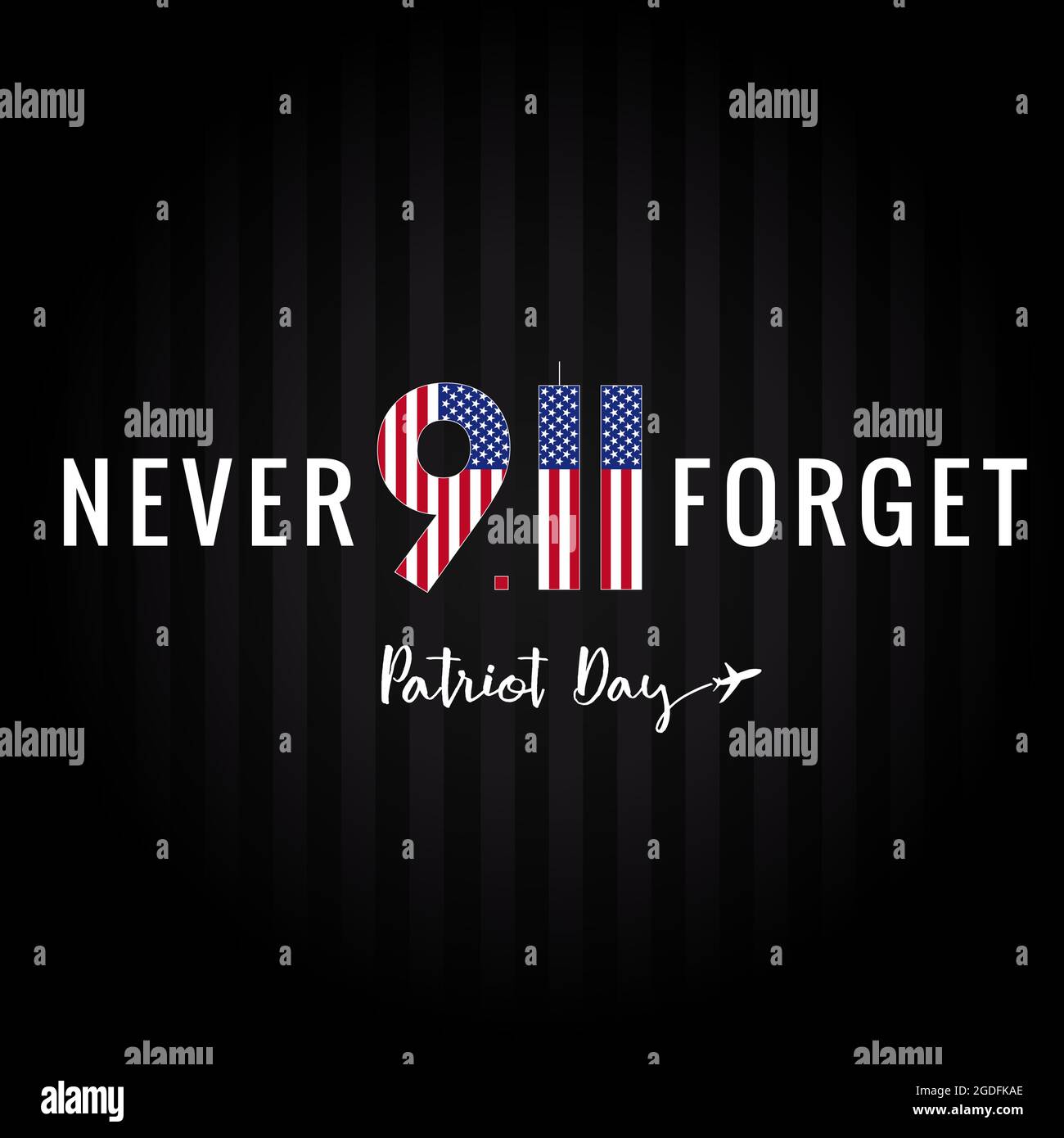 In memory of september 11 Stock Vector Images - Alamy