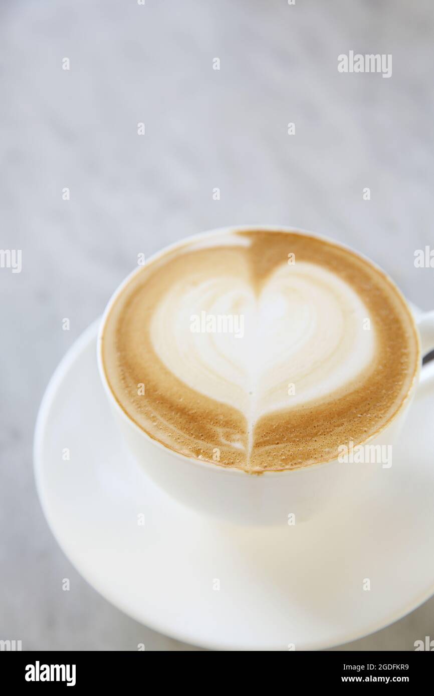 hot latte coffee Stock Photo - Alamy
