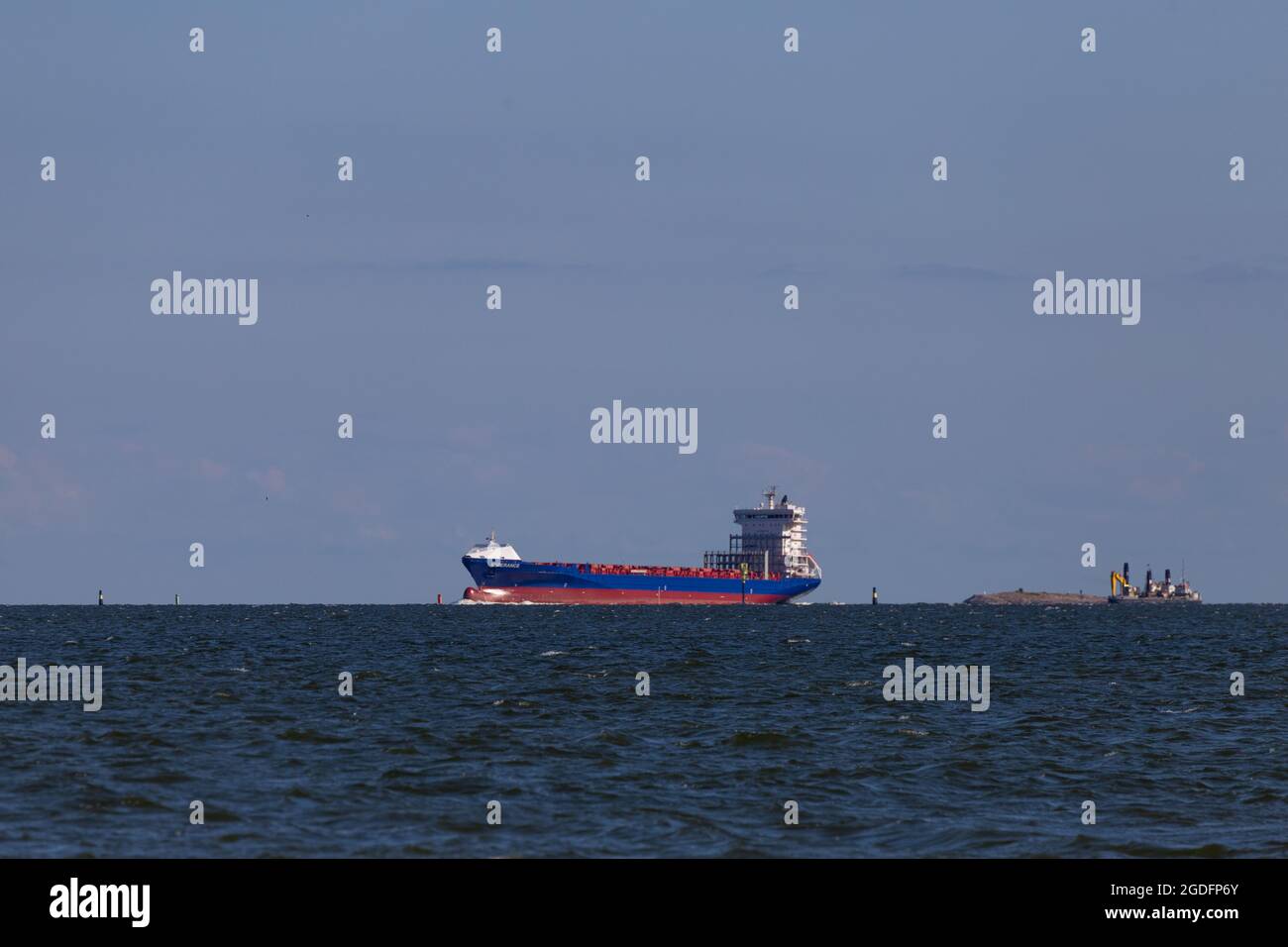 Containership Esperance approaching Port of Helsinki on July 11, 2021 ...