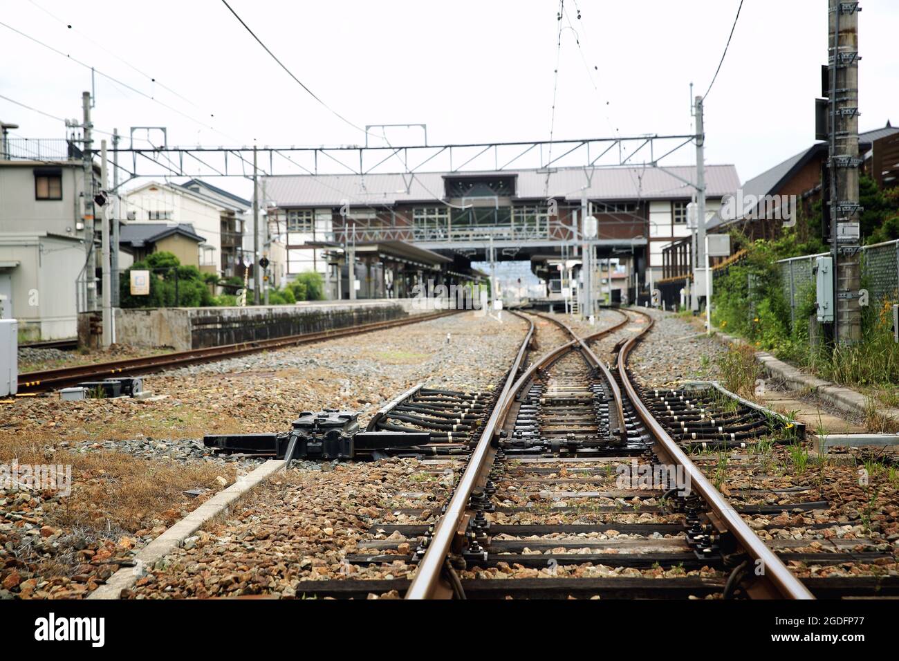 Japan rail train , Japanese railway in Kyoto Stock Photo - Alamy